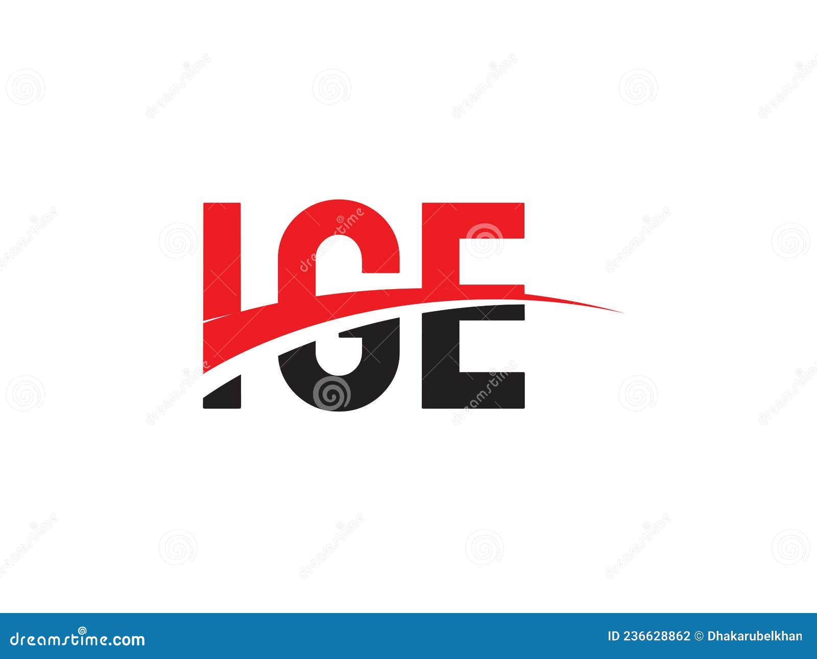 IGE Letter Initial Logo Design Vector Illustration Stock Illustration ...