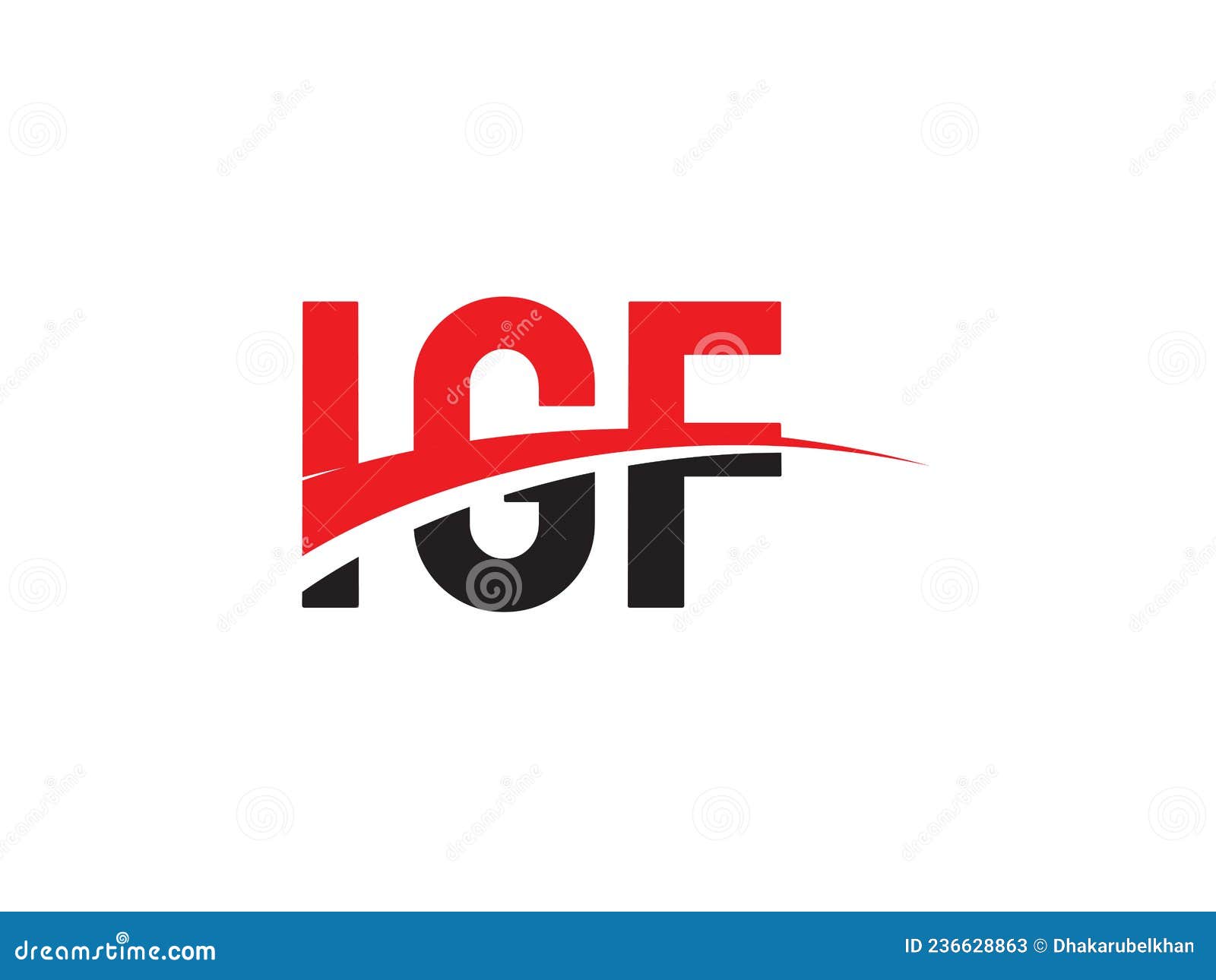 IGF Letter Initial Logo Design Vector Illustration Stock Illustration ...