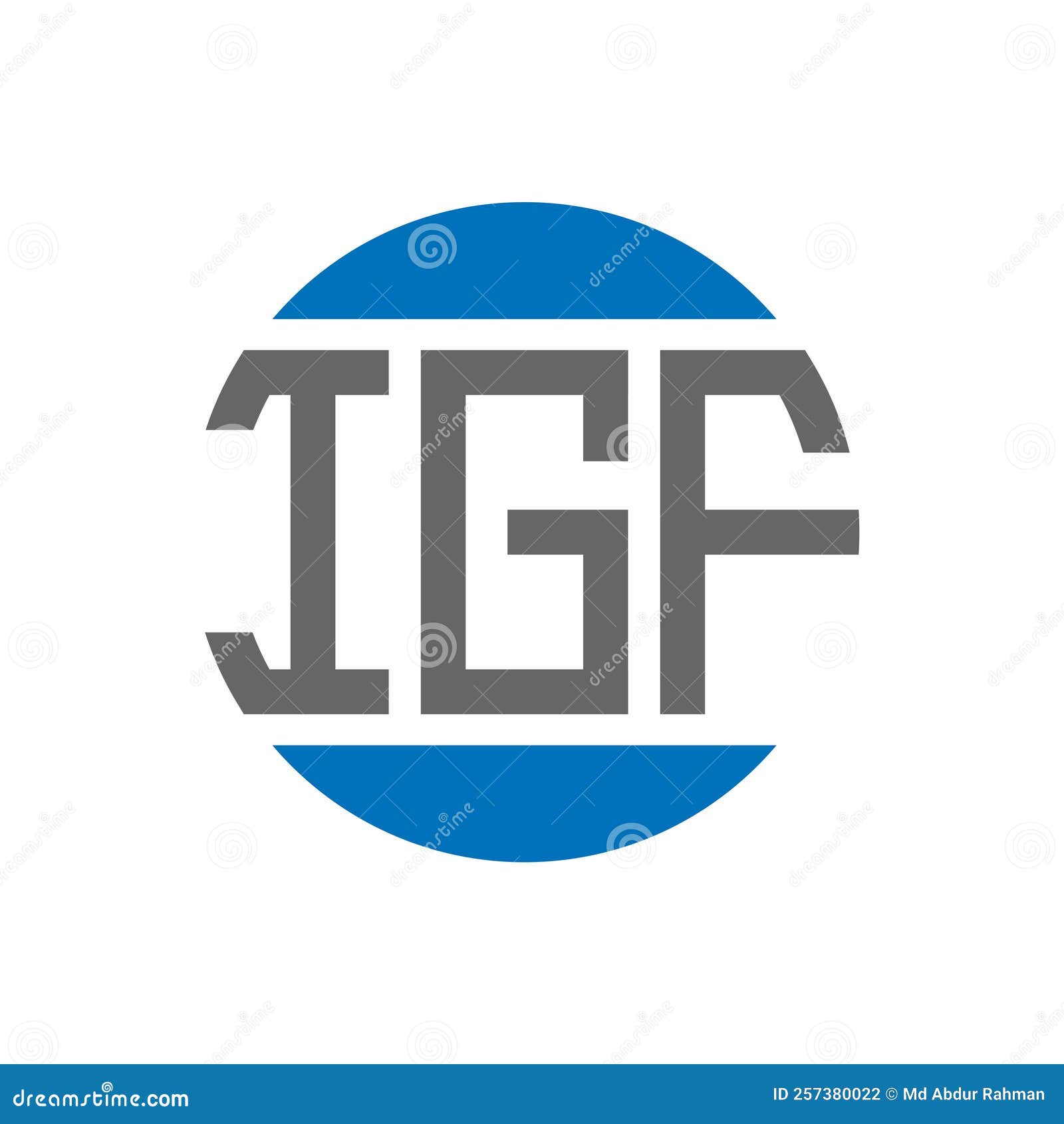 IGF Letter Logo Design On White Background. IGF Creative Initials ...