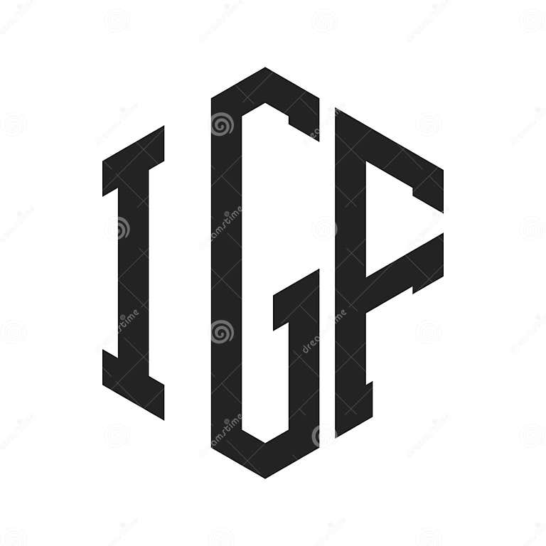IGF Logo Design. Initial Letter IGF Monogram Logo Using Hexagon Shape ...