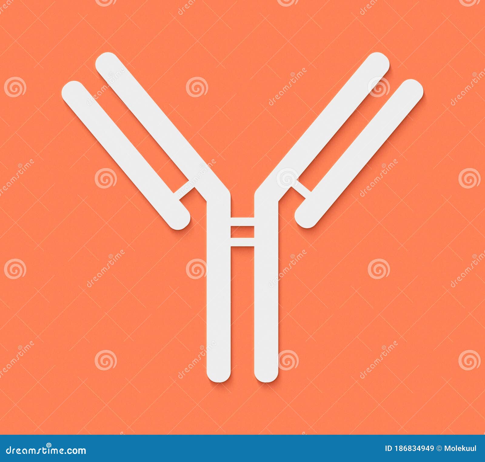 IgG Antibody Immunoglobulin, Flat Icon Style. Stock Illustration ...