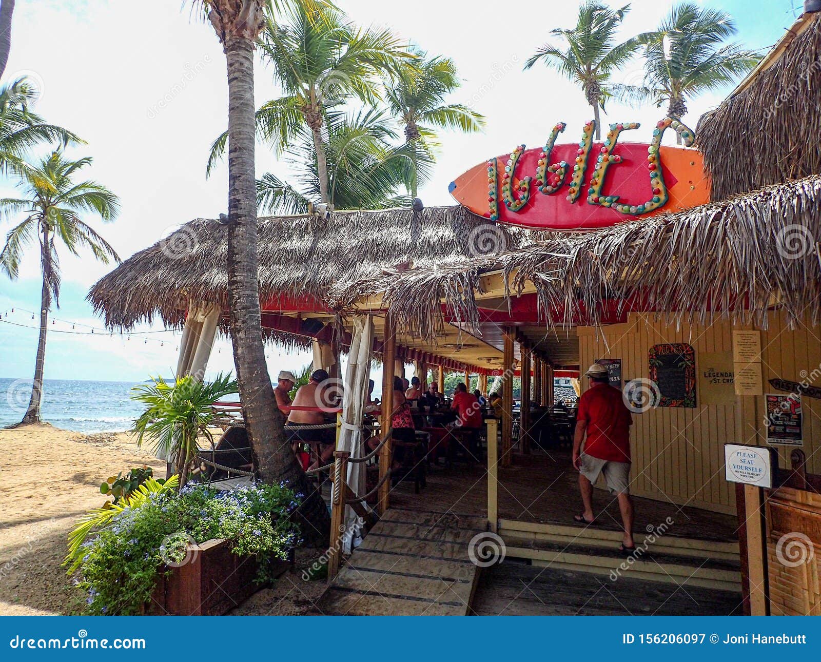 Iggies Restaurant in St. Thomas USVI Editorial Photography - Image of ...