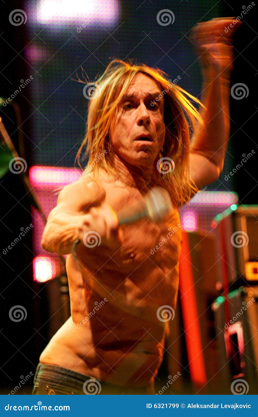 IGGY POP CONCERT editorial stock image. Image of jamming - 6321799