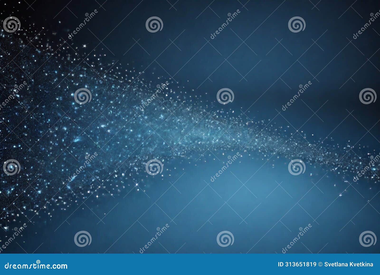 Ight Blue Background, Directional Light from the Corner, Several Small ...