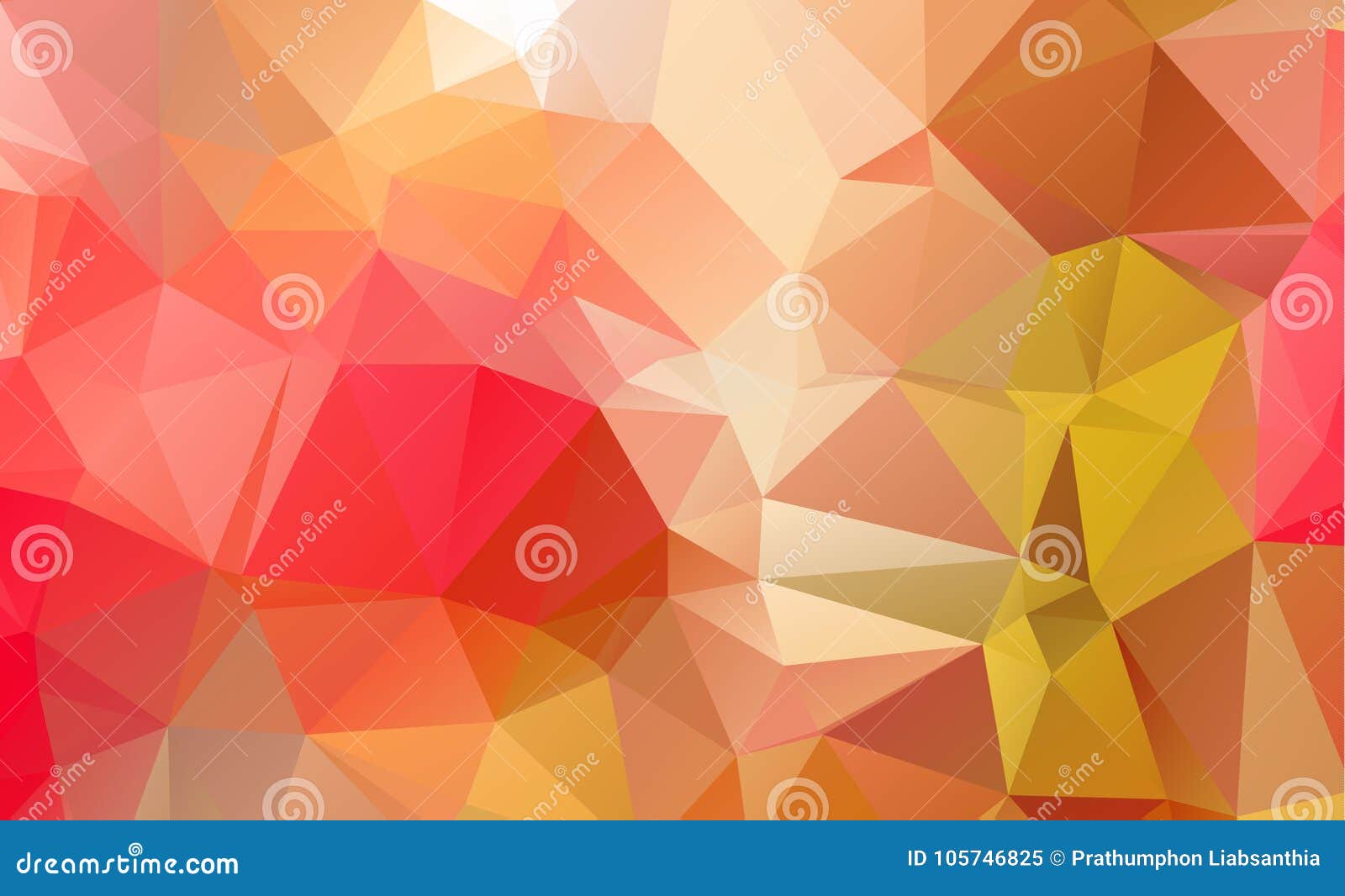 Ight Yellow Vector Pattern. Triangular Template Stock Vector ...