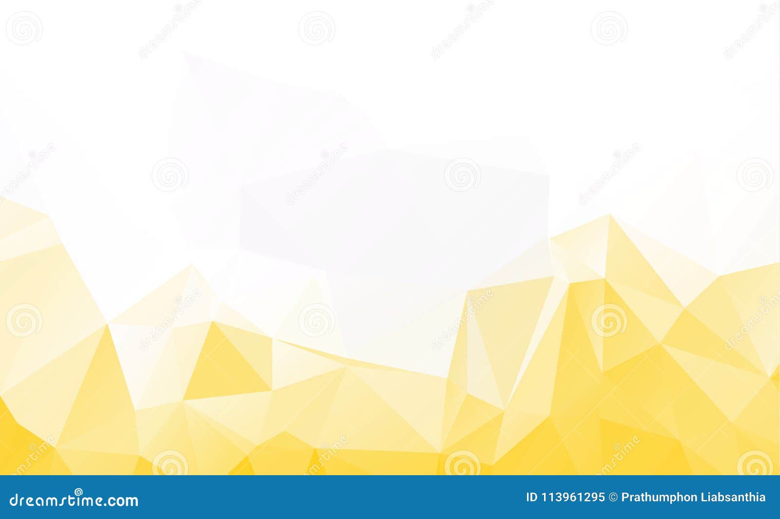 Ight Yellow Vector Pattern. Triangular Template. Geometric Sample ...