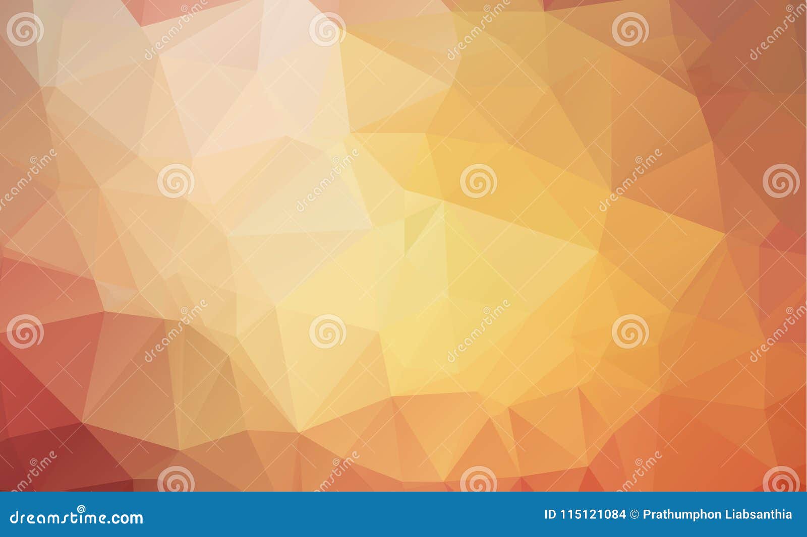 Ight Yellow Vector Pattern. Triangular Template. Geometric Sample ...
