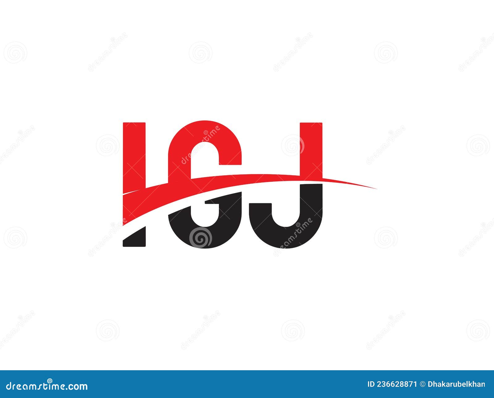 IGJ Letter Initial Logo Design Vector Illustration Stock Vector ...