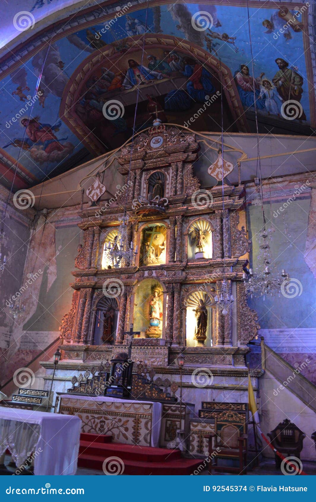 Iglesia De Baclayon En La Isla De Bohol Foto de archivo - Imagen de ...