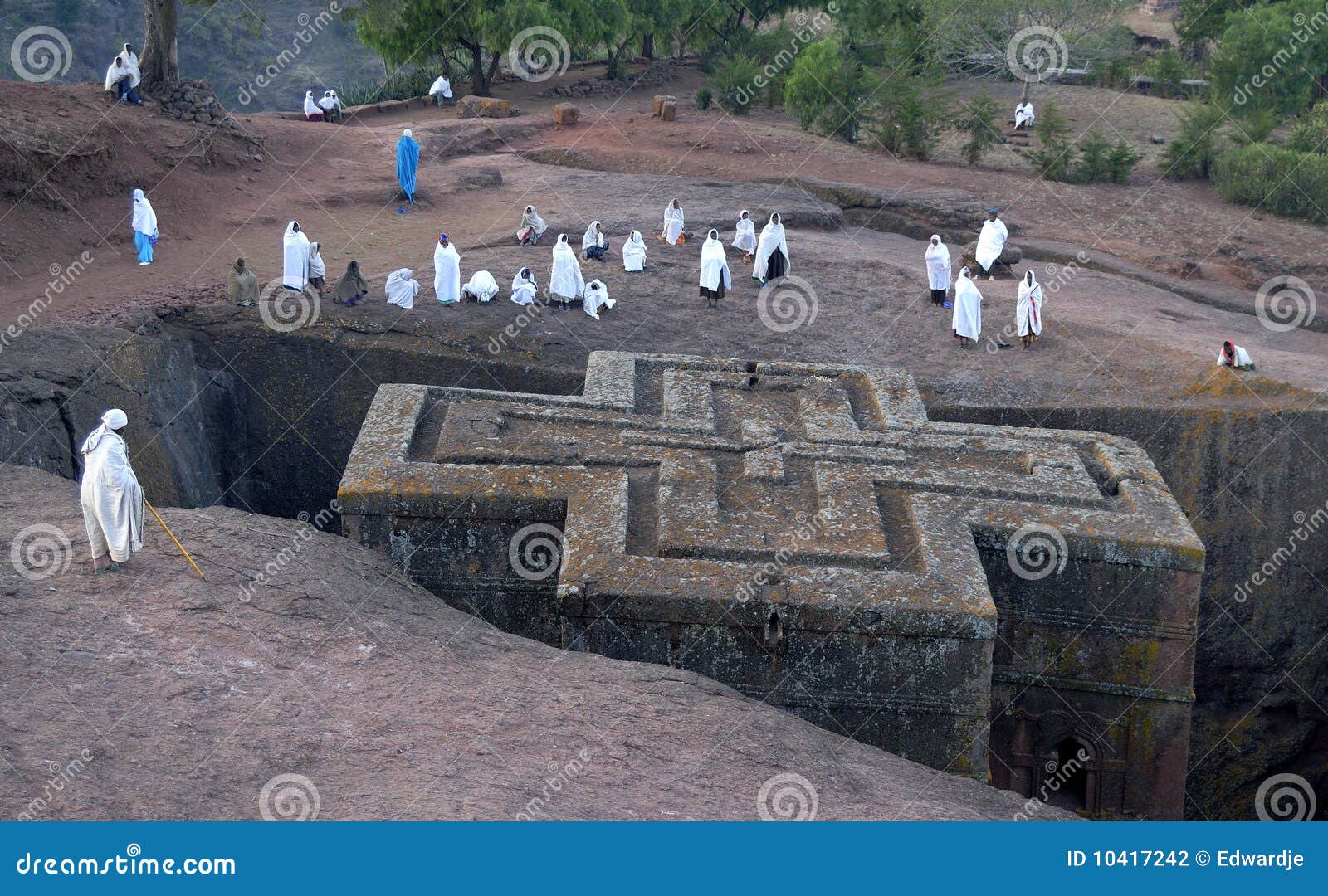 Iglesia de Lalibela fotografía editorial. Imagen de cruz - 10417242