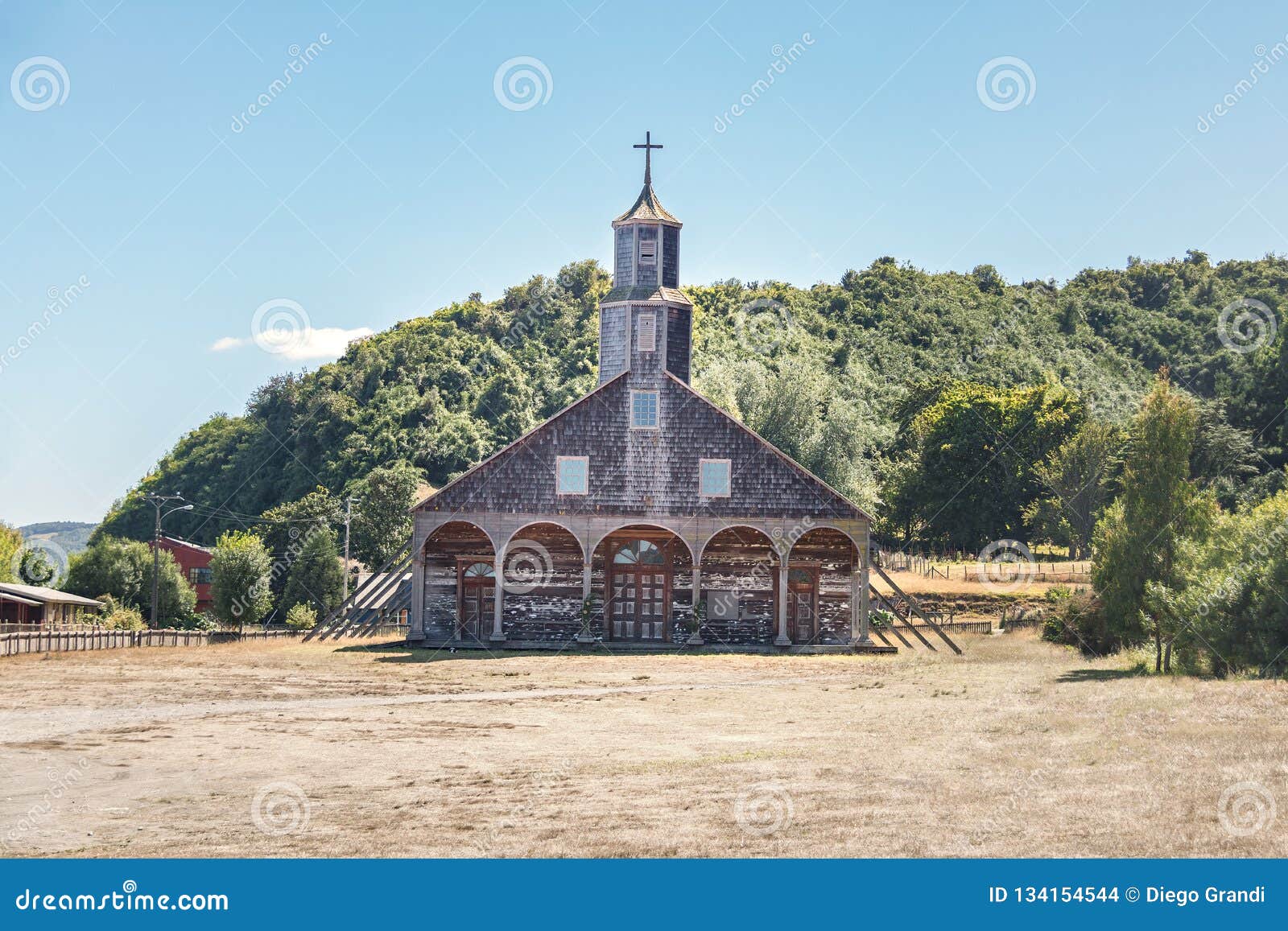 Iglesia De Quinchao - Isla De Chiloe, Chile Foto de archivo - Imagen de ...