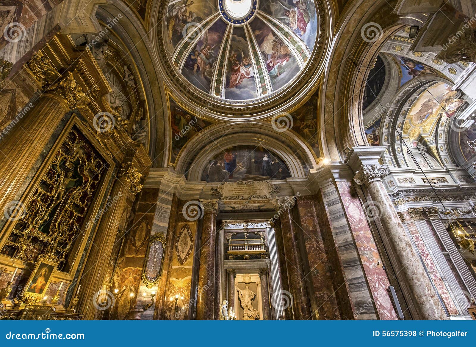 Iglesia De Sant Ignacio, Roma, Italia Foto de archivo - Imagen de leal ...