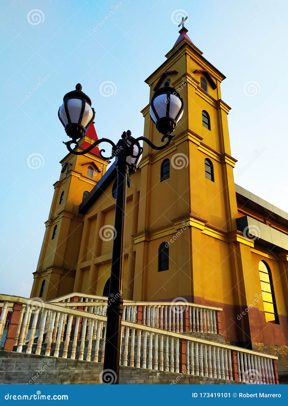 Iglesia De Santa Ana En Mbini Imagem de Stock - Imagem de santa: 173419101
