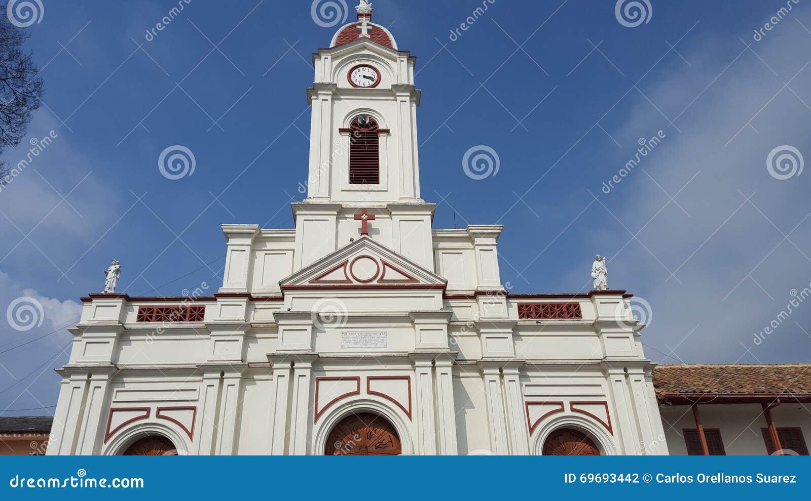 Iglesia Del Cundinamarca De Subachoque (Colombia) Foto de archivo ...
