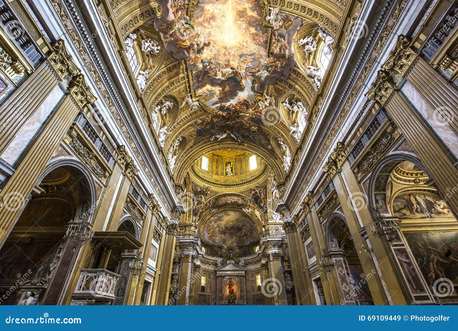 Iglesia Del Gesu, Roma, Italia Imagen de archivo editorial - Imagen de ...