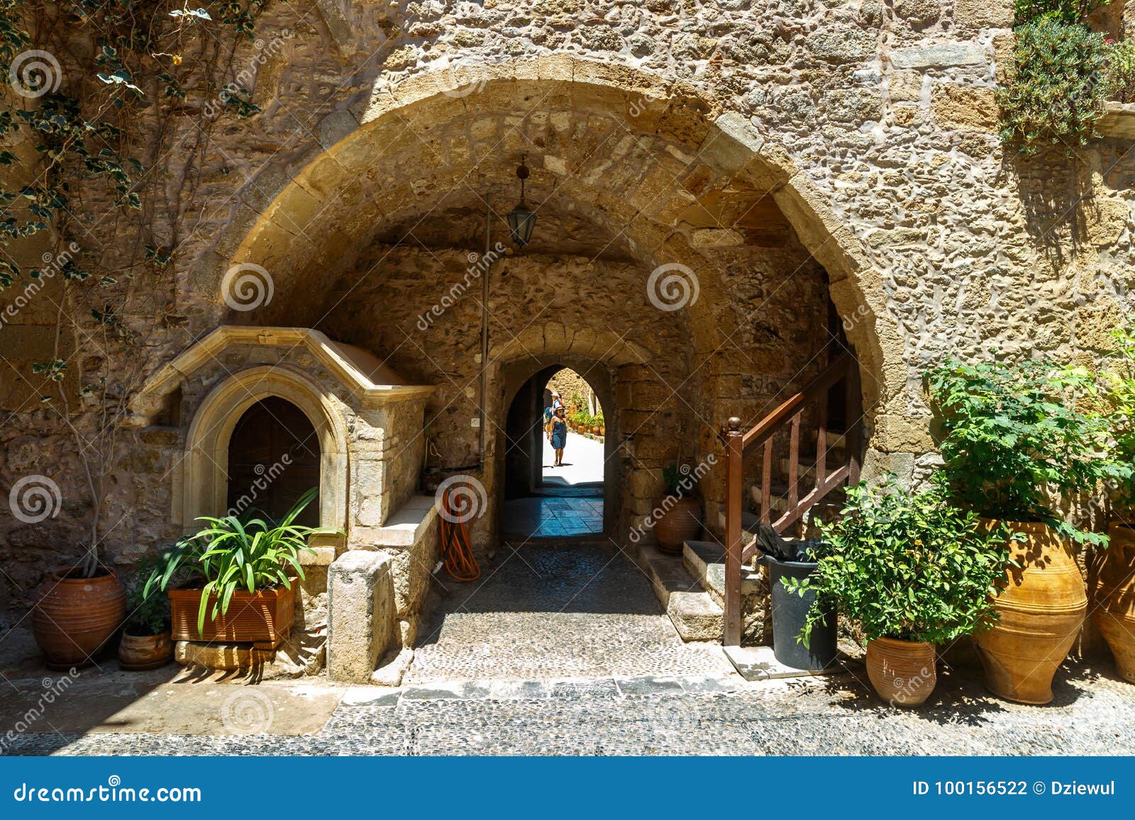 Iglesia Del Monasterio De Toplou Crete Fotografía editorial - Imagen de ...