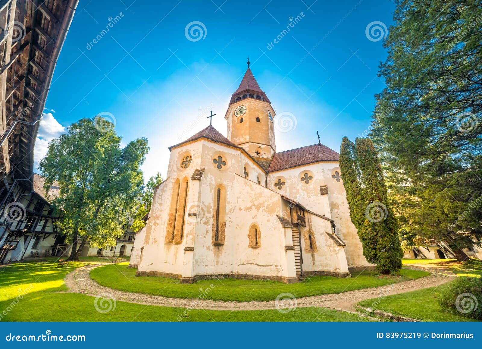 Iglesia Fortificada Medieval Harman Imagen de archivo - Imagen de ...