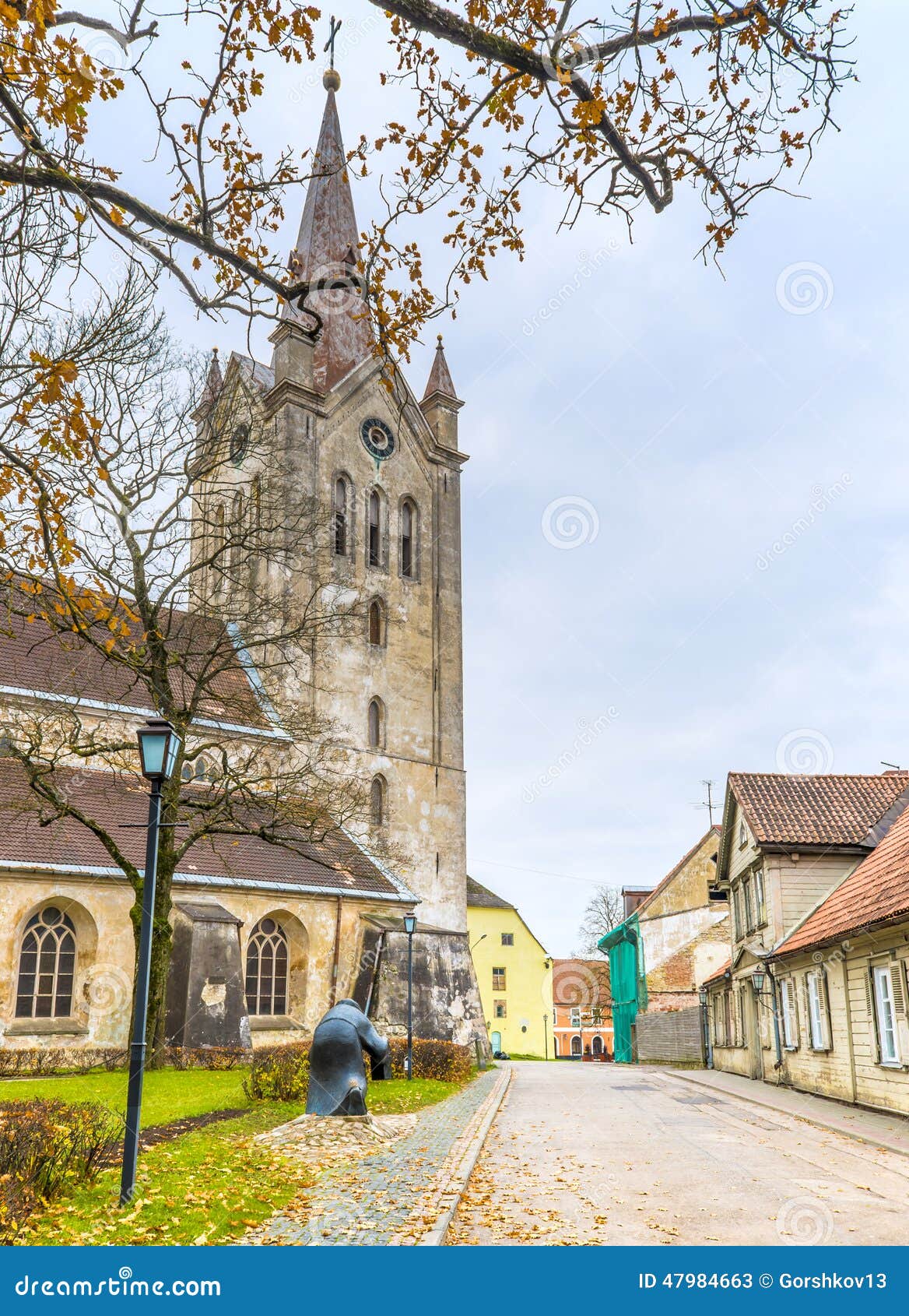 Iglesia Luterana Medieval En Cesis, Letonia Imagen de archivo - Imagen ...