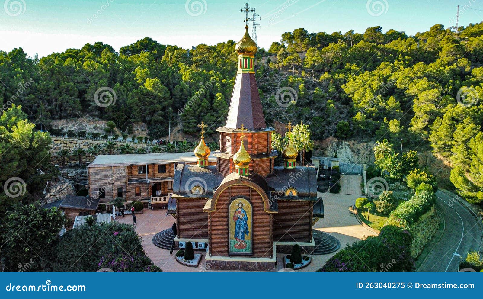 Iglesia Ortodoxa Rusa De Altea Stock Image - Image of garden, estate ...