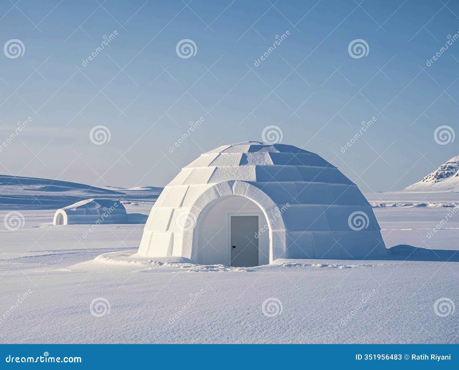 Igloo with a Bright Daytime Atmosphere. Home of the Eskimo Tribe in the ...