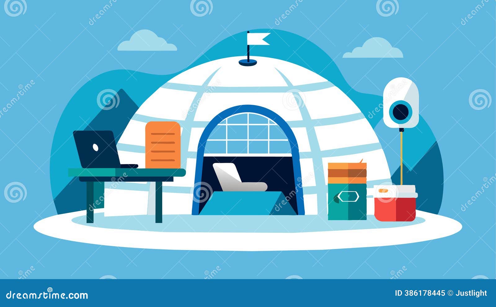 The Igloo Is Equipped With All The Necessary Technology And Amenities ...