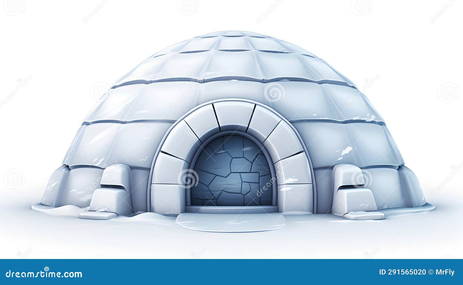 Igloo, Eskimo House Vector Illustration On A White Background ...