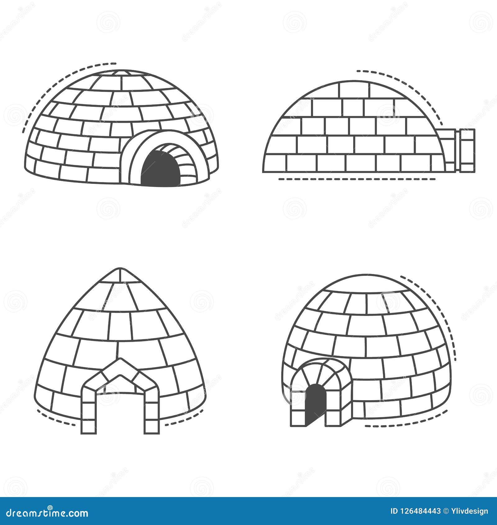 Igloo, Eskimo House Vector Illustration On A White Background ...