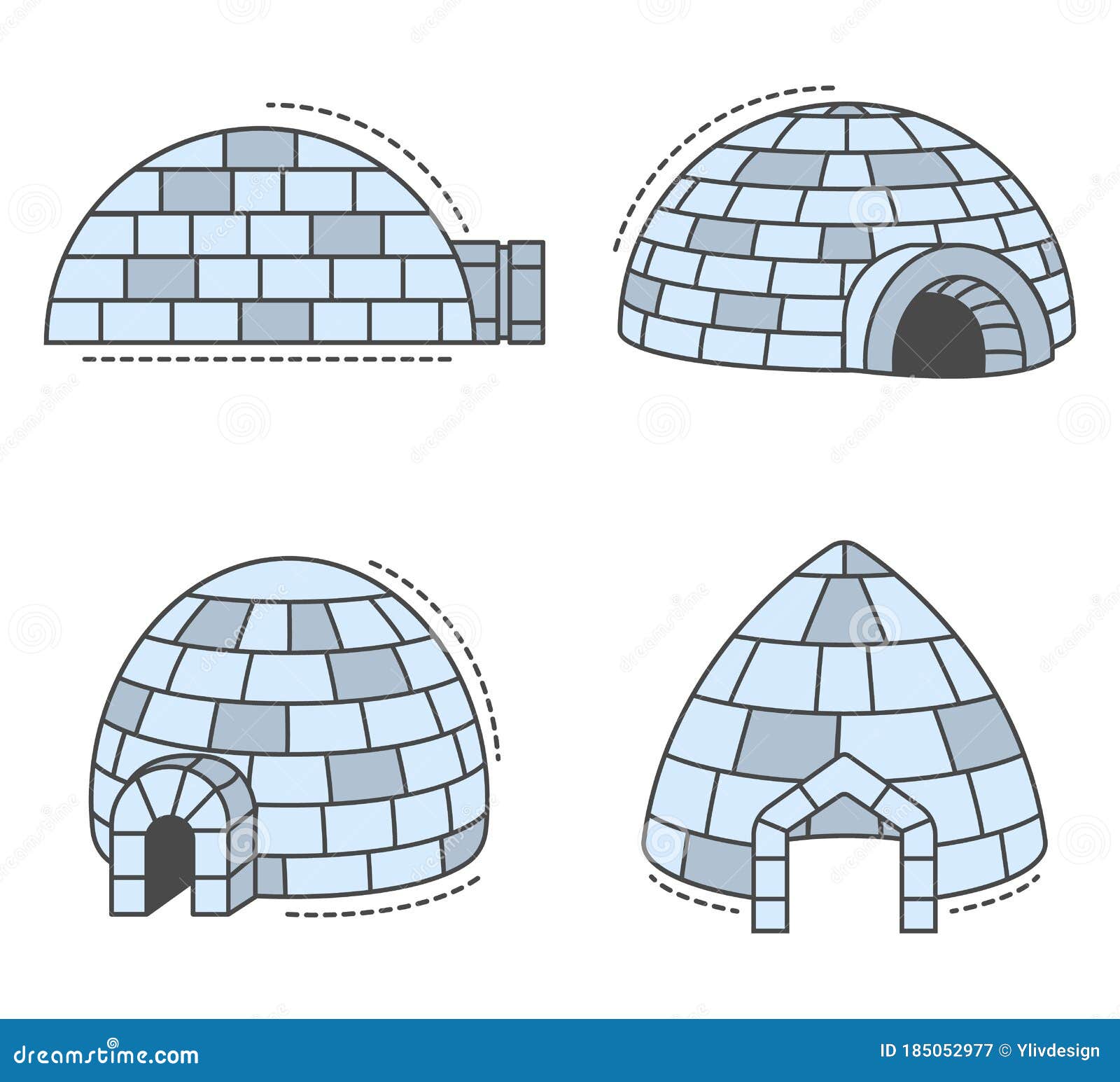 Igloo, Eskimo House Vector Illustration On A White Background ...