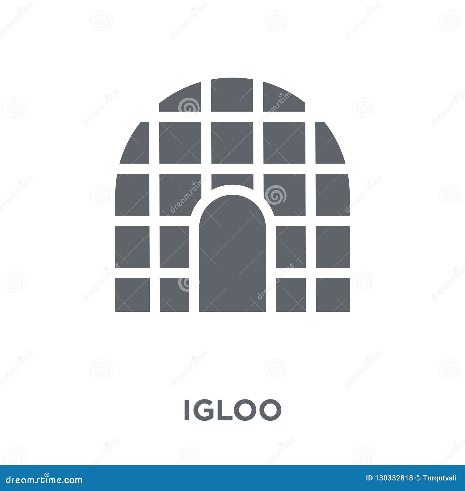 Igloo Icon Vector Isolated On White Background, Igloo Sign , Vacation ...