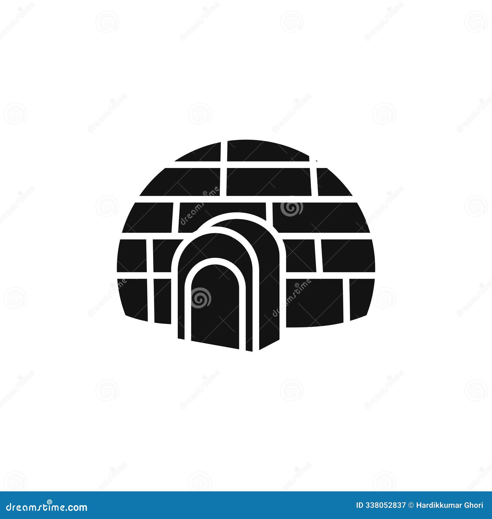 Igloo Icon Isolated on White Background Stock Vector - Illustration of ...