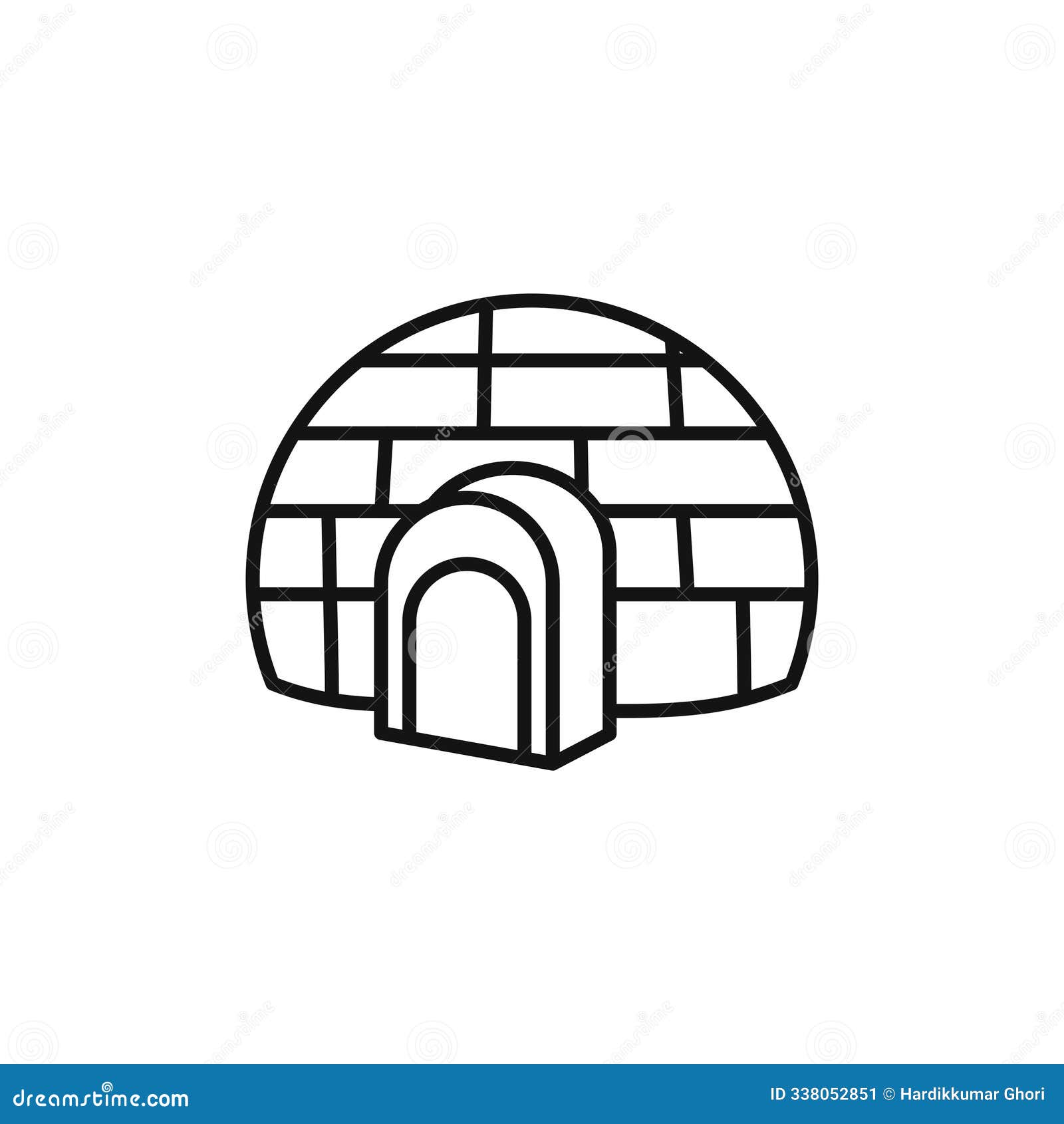 Igloo Icon Isolated on White Background Stock Vector - Illustration of ...