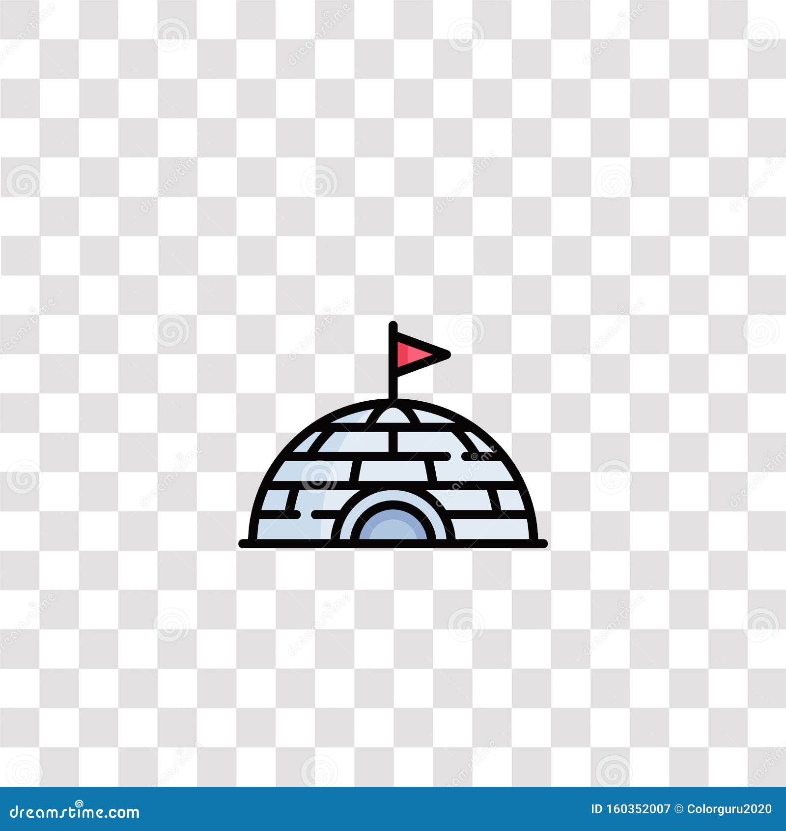 Igloo Icon Sign and Symbol. Igloo Color Icon for Website Design and ...