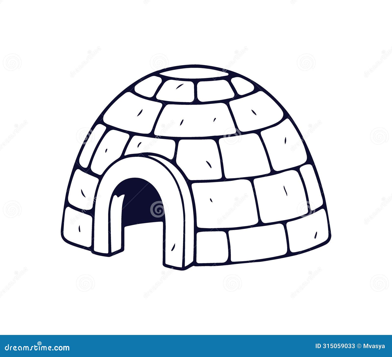 Igloo Vector Illustration. Ice House Stock Vector - Illustration of ...