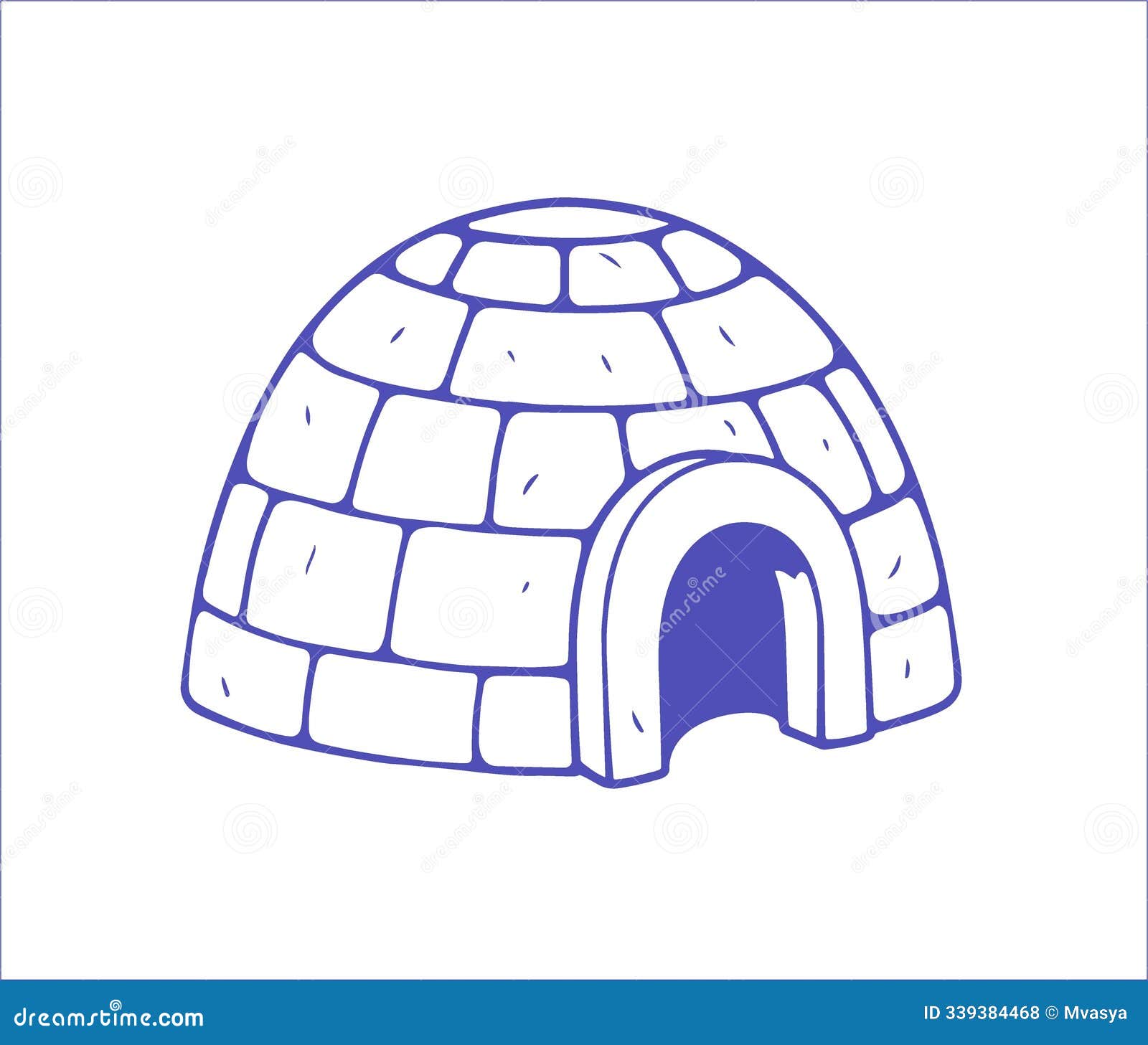 Igloo Vector Illustration. Ice House Stock Vector - Illustration of ...