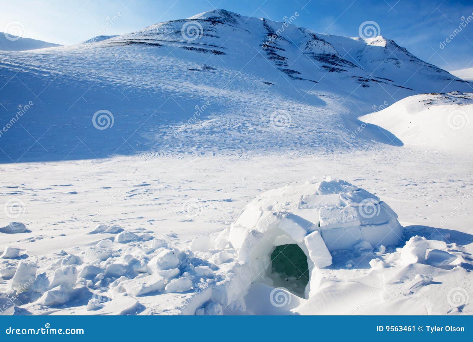Iglu stockbild. Bild von schnee, winter, expedition, iglu - 9563461