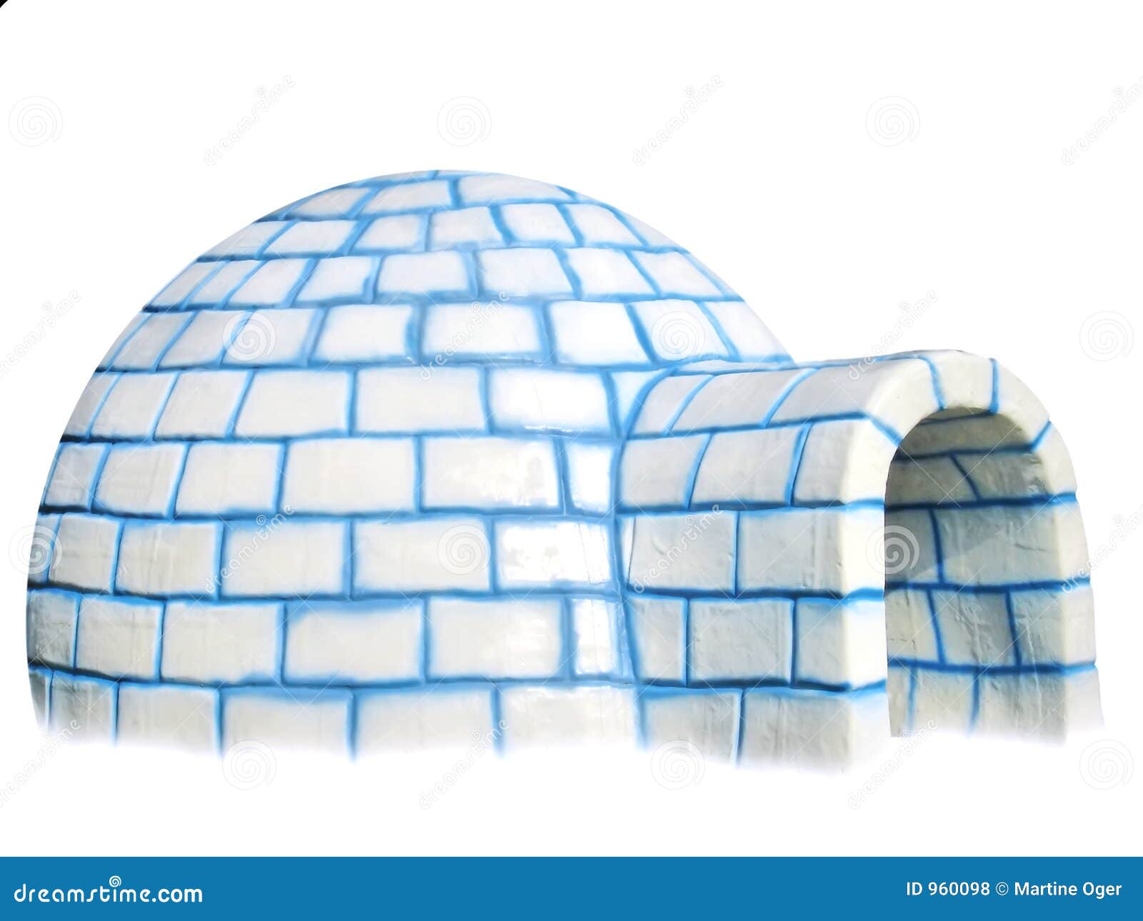 Iglu getrennt stockfoto. Bild von gebäude, nord, ursprünglich - 960098