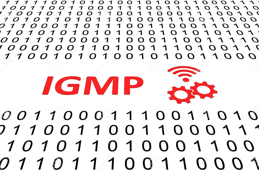 IGMP Concept Binary Code 3d Stock Illustration - Illustration of ...