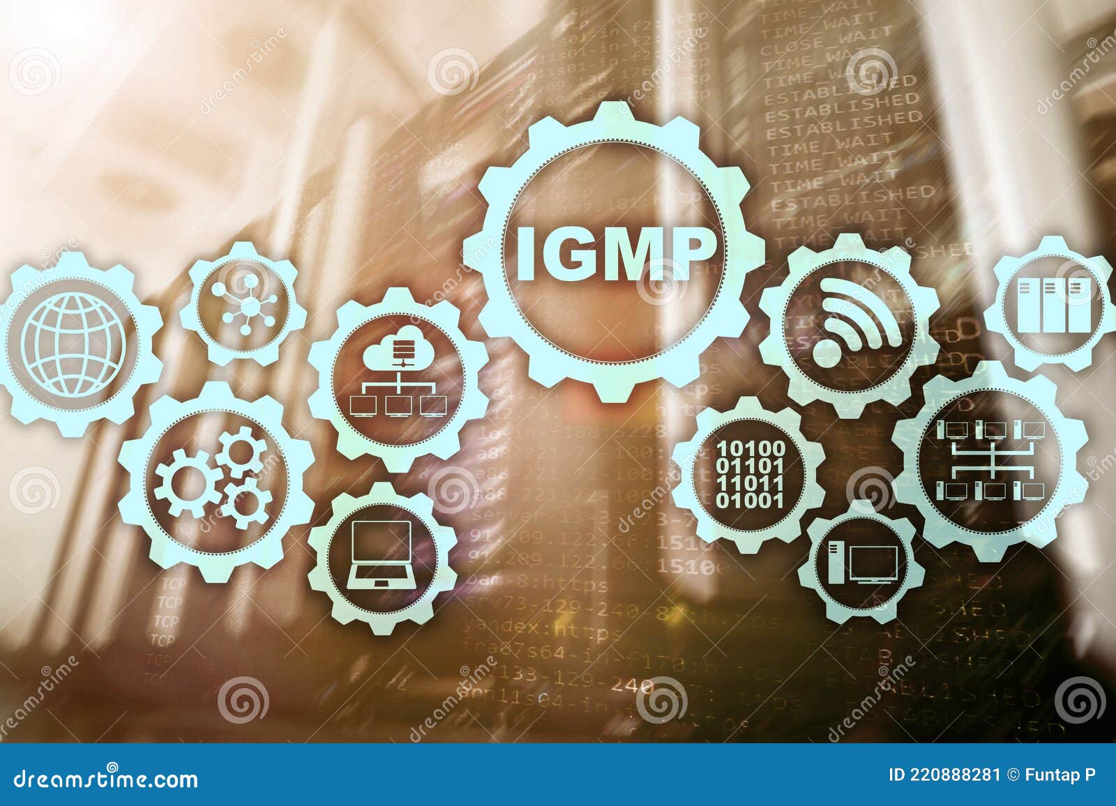 IGMP. Internet Group Management Protocol Concept Stock Image - Image of ...