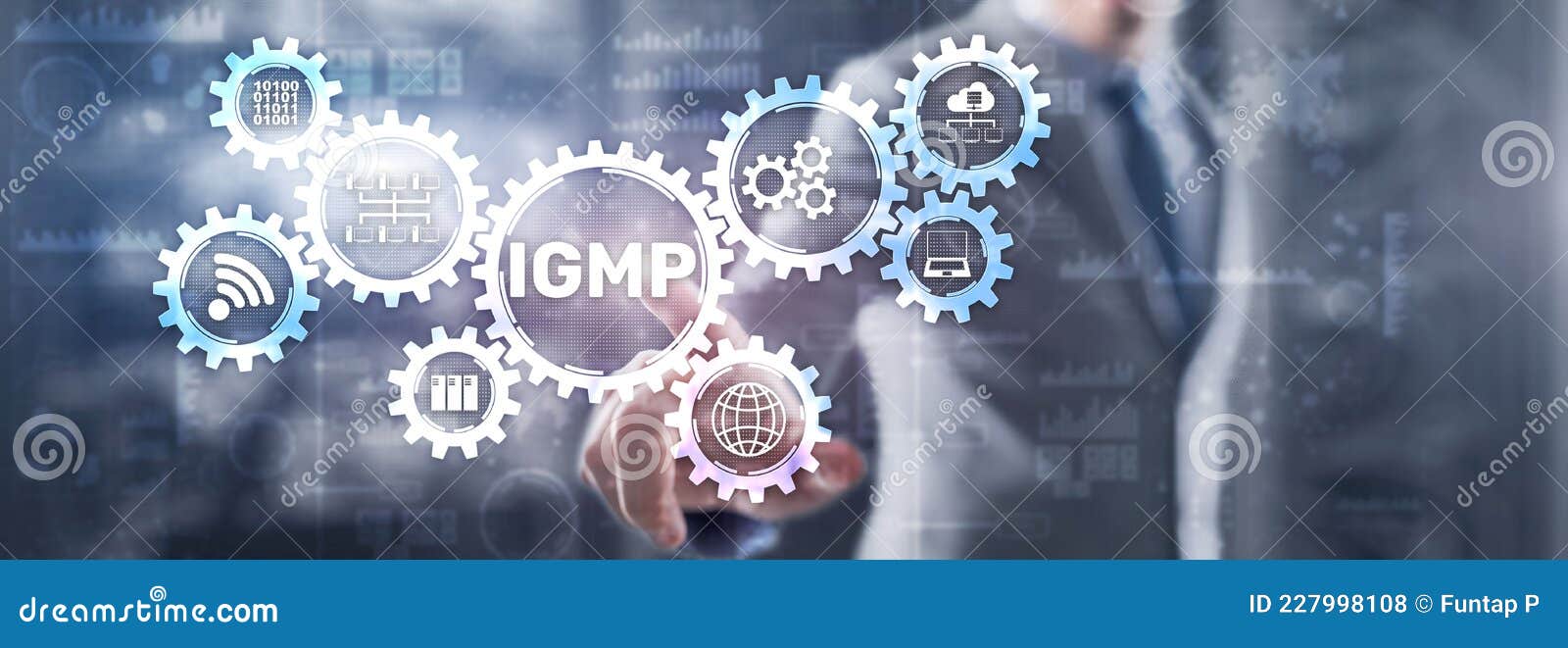 IGMP. Internet Group Management Protocol Concept Stock Photo - Image of ...