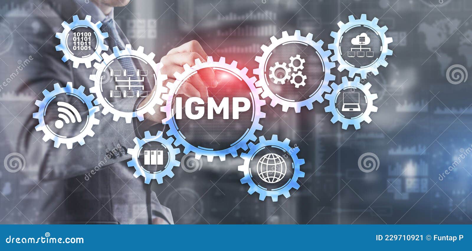 IGMP. Internet Group Management Protocol Concept Stock Image - Image of ...