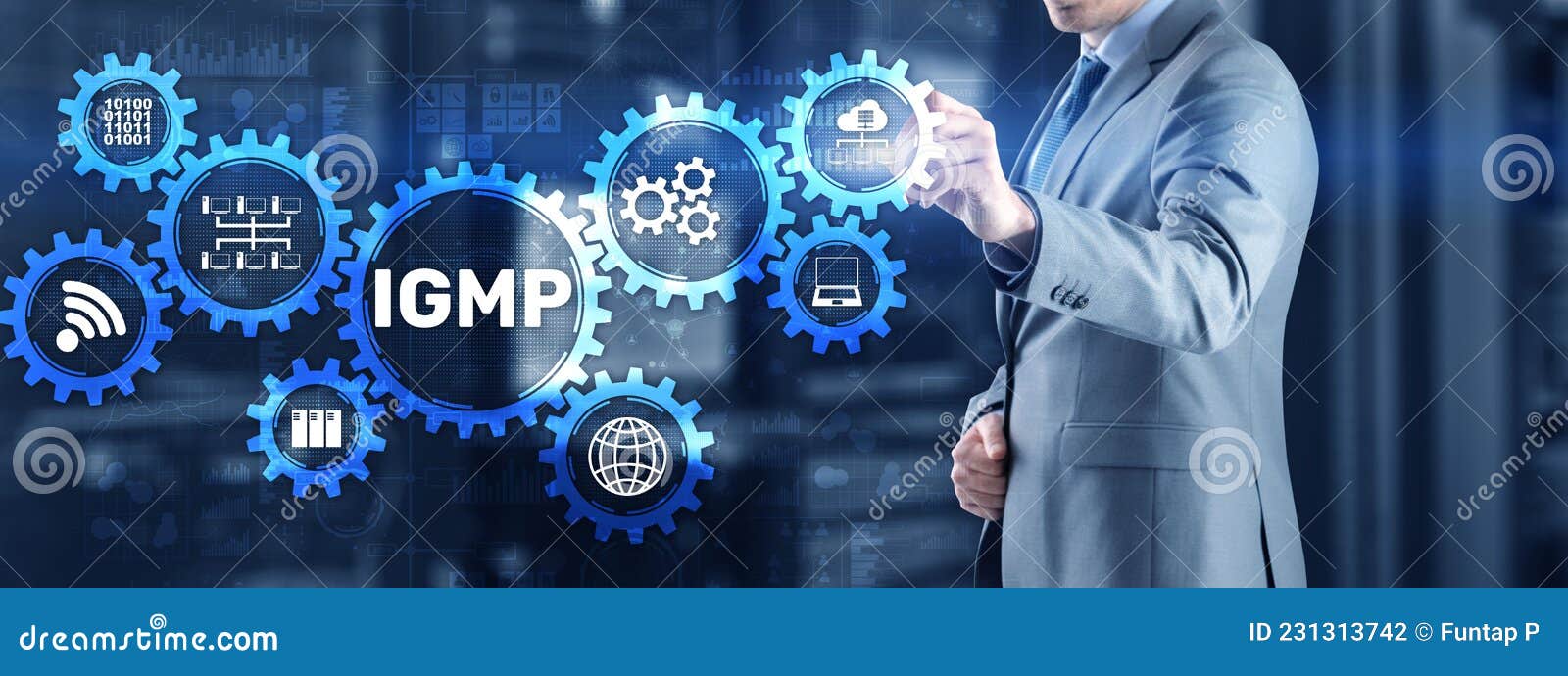 IGMP. Internet Group Management Protocol Concept Stock Photo - Image of ...