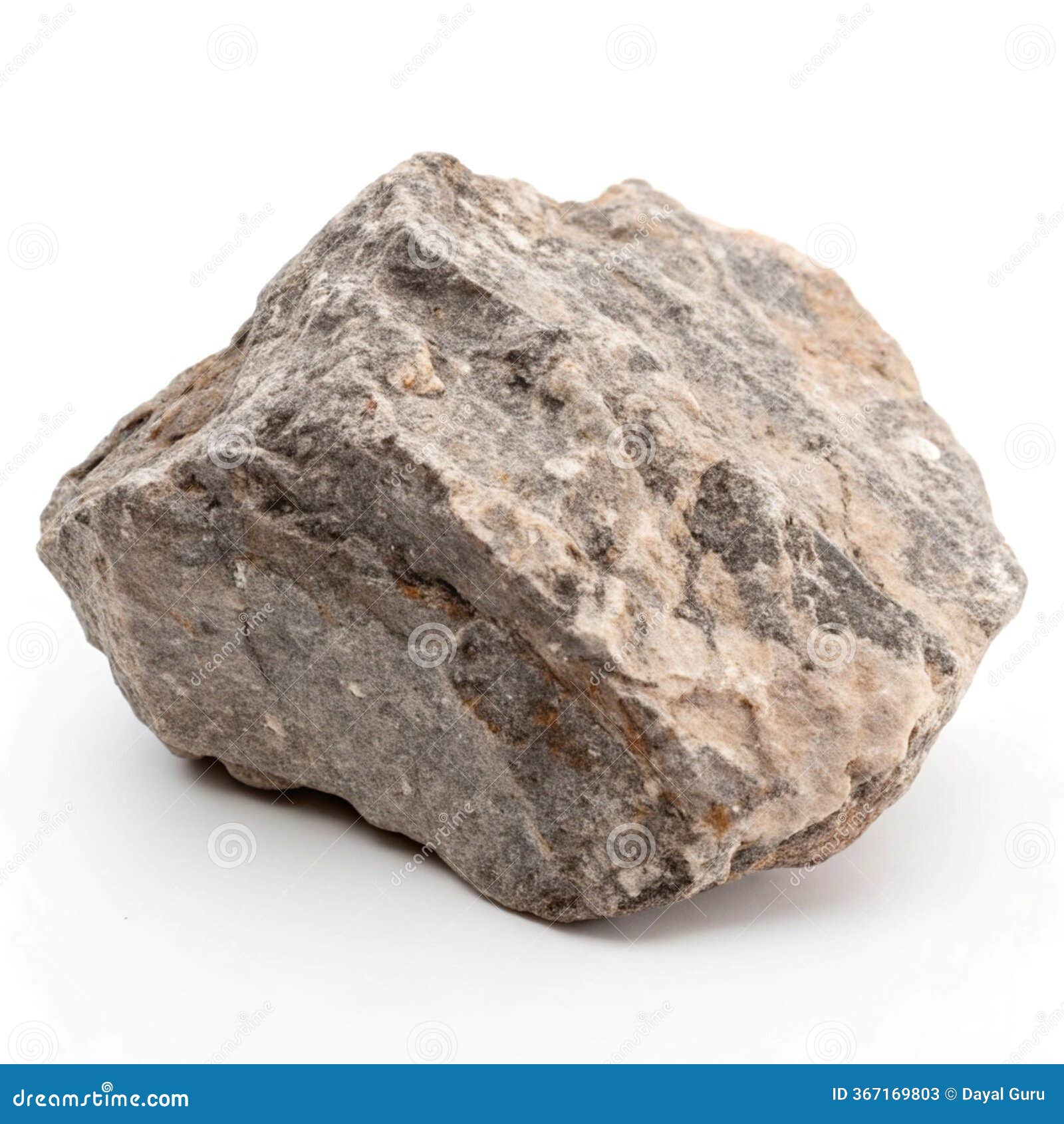 An Igneous Rock Isolated On White Background Royalty-Free Stock ...