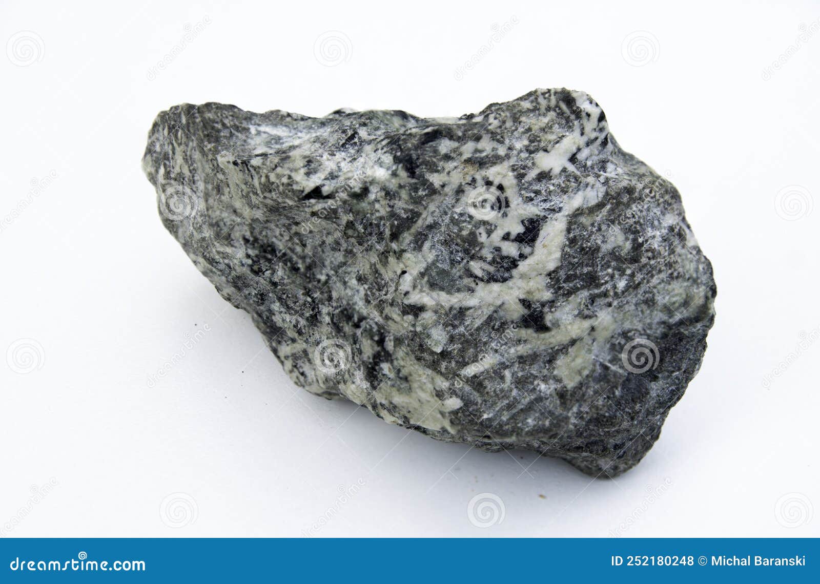 Igneous Rock Over White Background Stock Photo - Image of detail ...