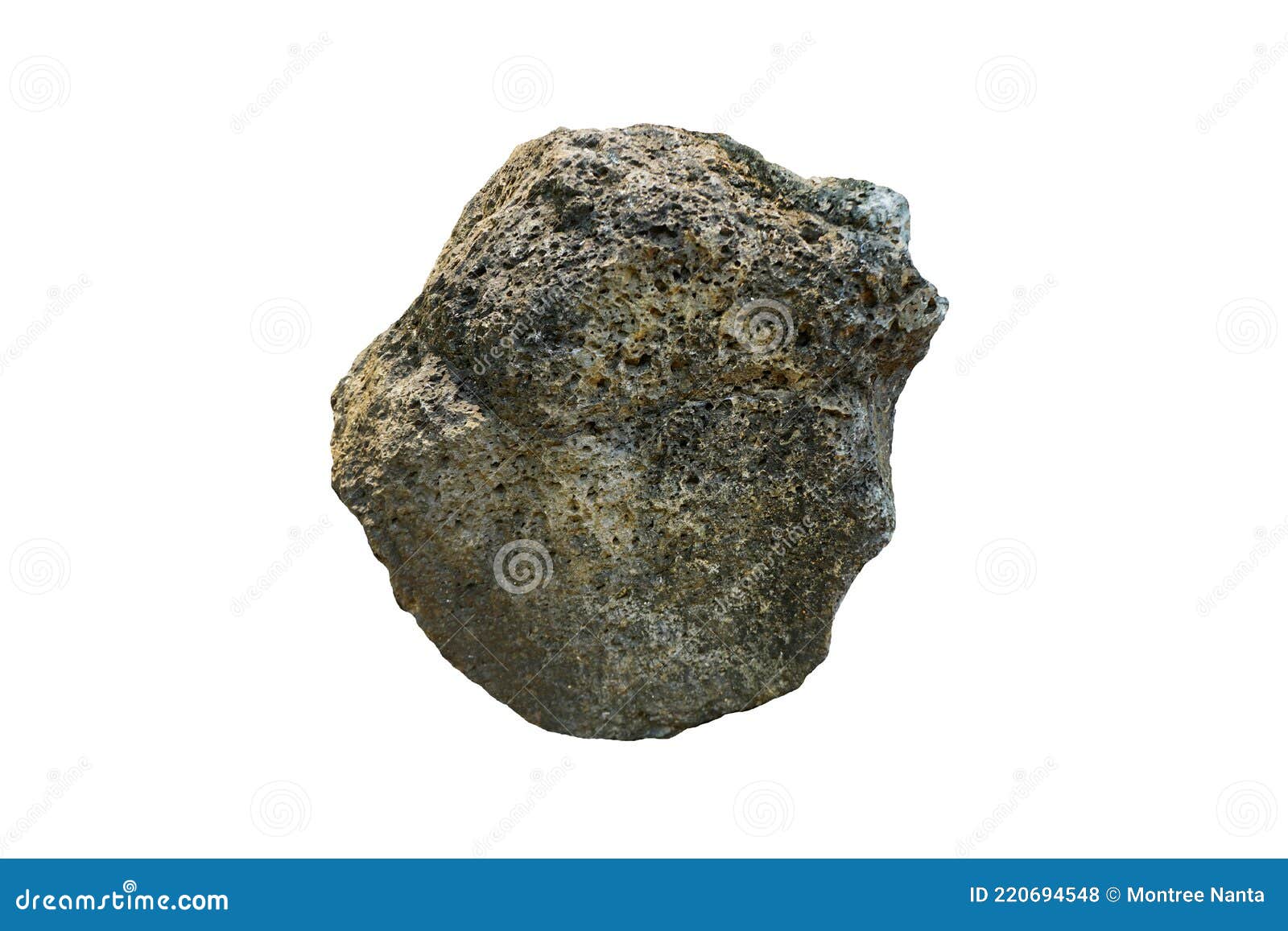 Raw Basalt Volcanic Rock Isolated on White Background with Clipping ...
