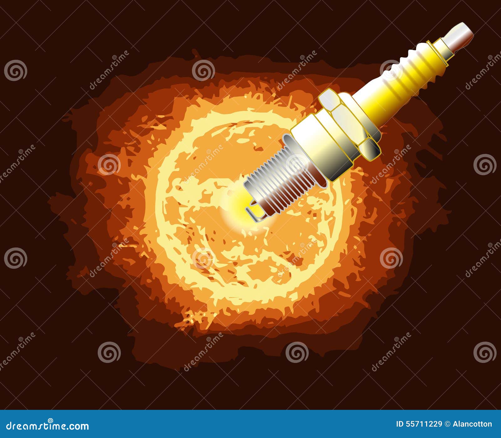 Ignición stock de ilustración. Ilustración de chispa - 55711229