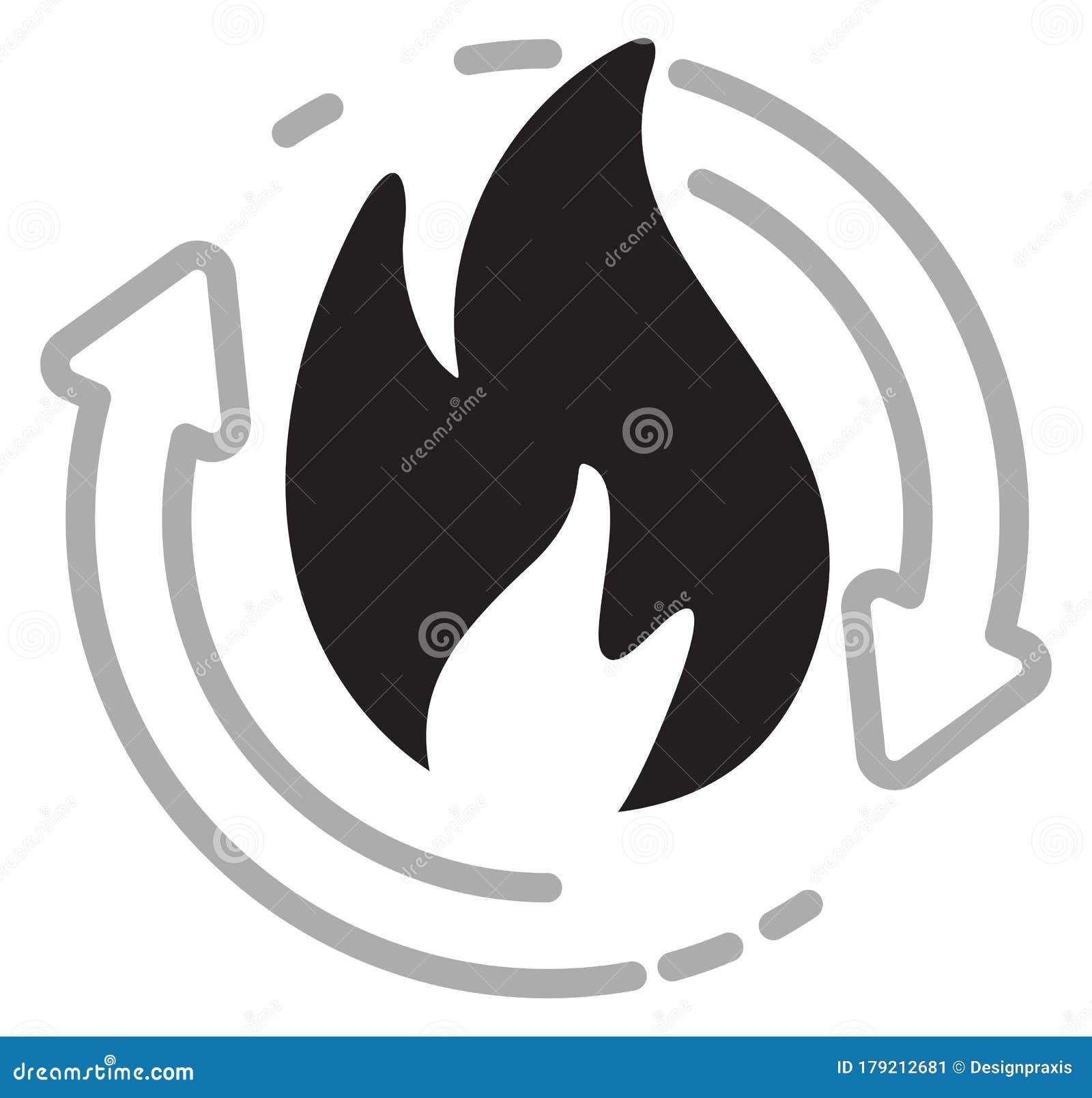 Ignite Fire Logo Design Symbol Stock Image | CartoonDealer.com #154522867