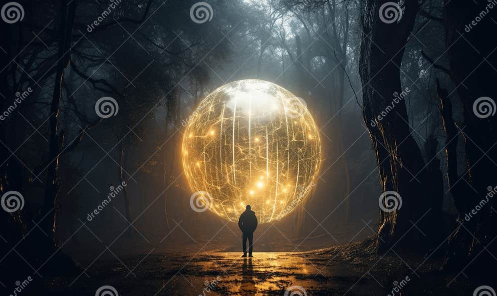 Ignite the Imagination with a Striking Visual of Man Marveling at an ...