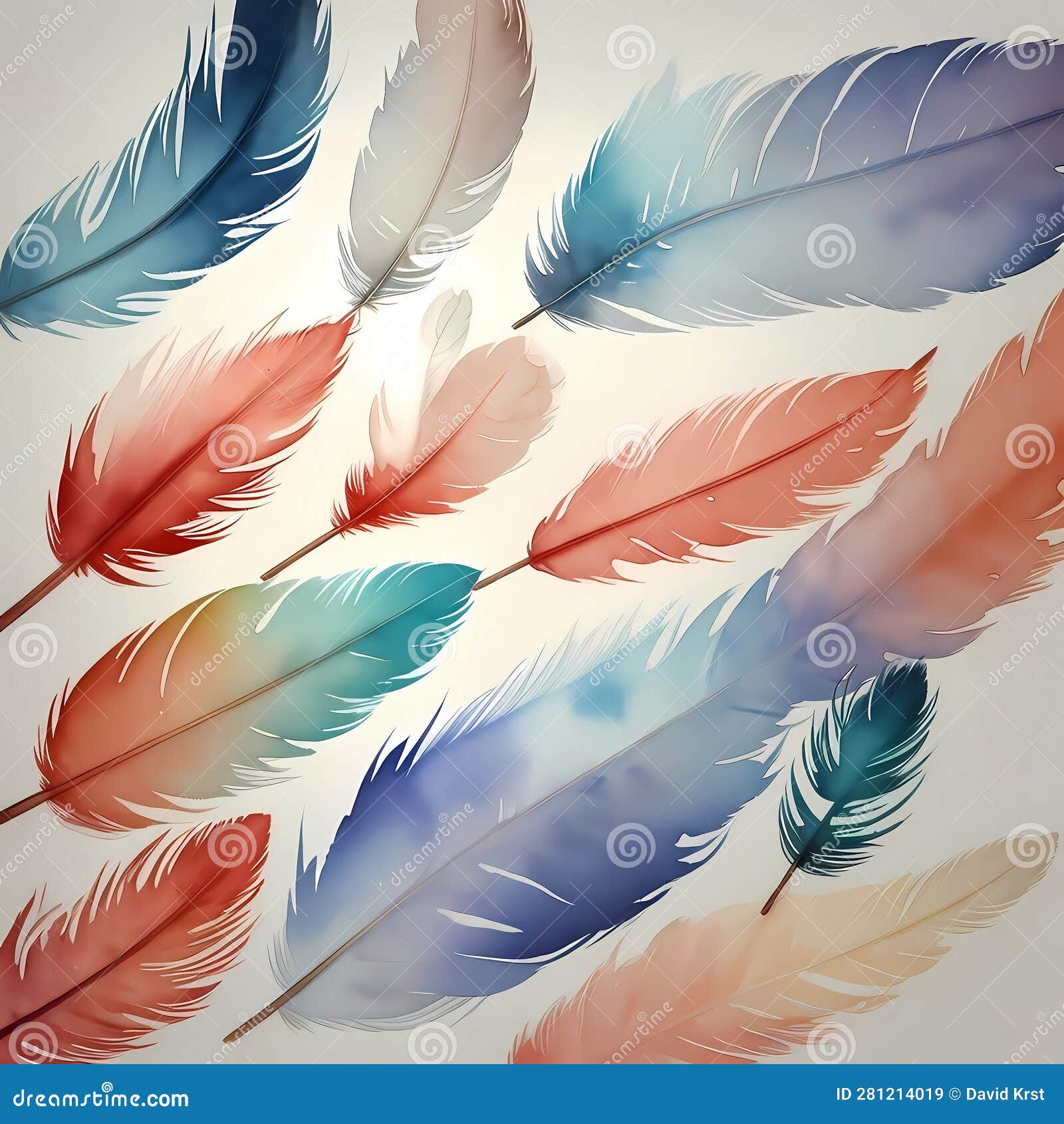 Enhance Your Creativity with AI-Generated Watercolor Feathers ...