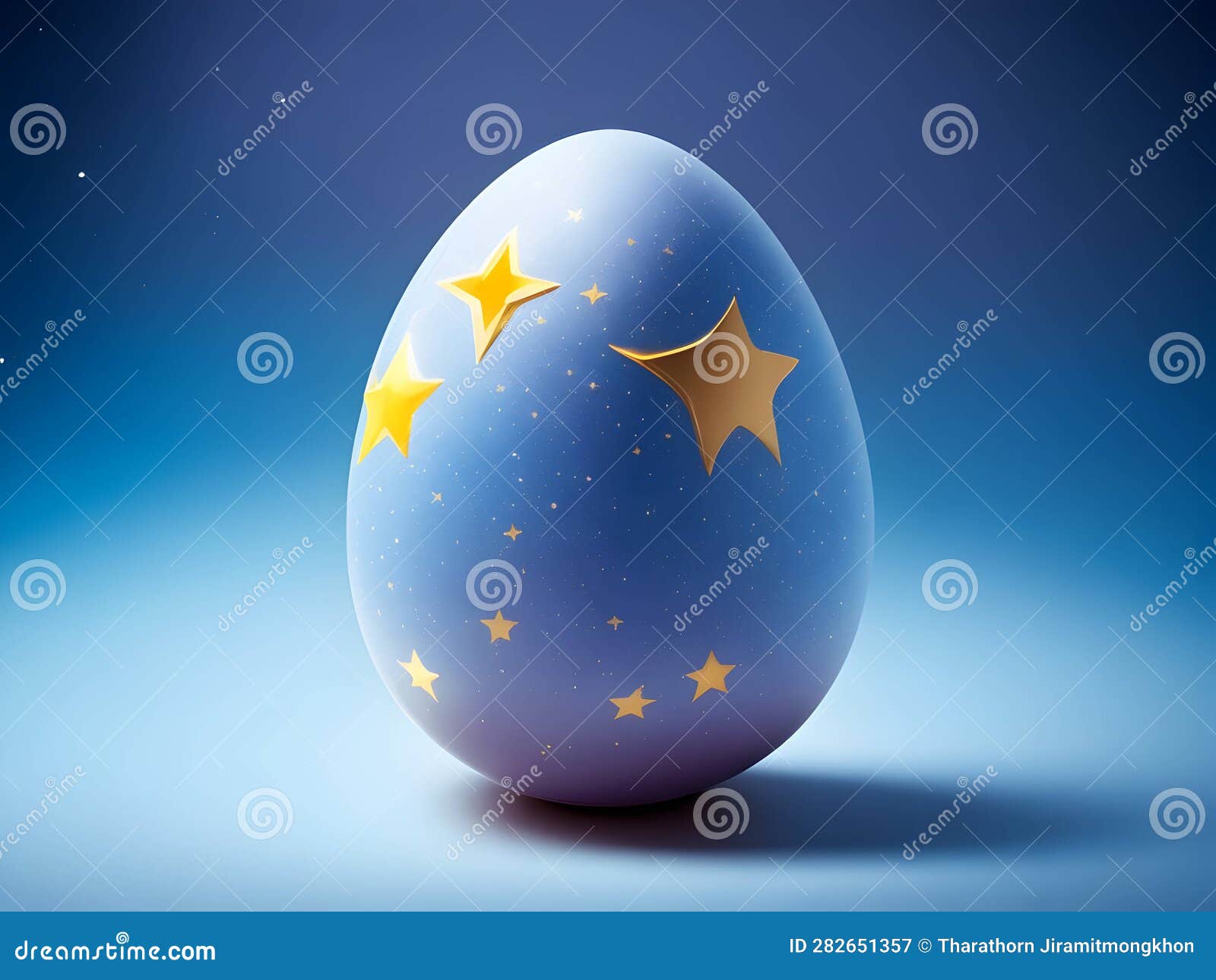 Galactic Wonder: Mesmerizing Star Egg Print Stock Illustration ...