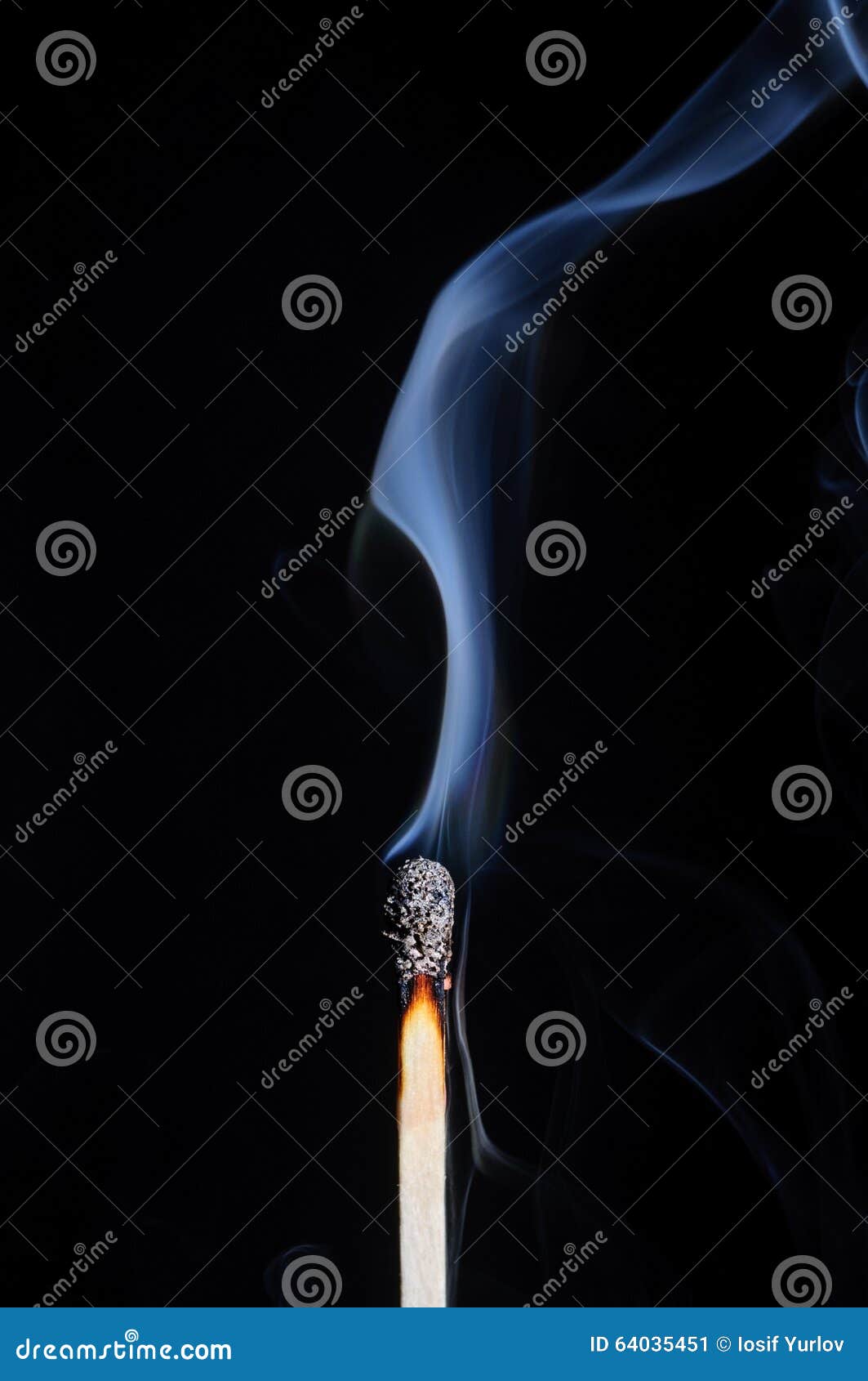 Ignited Match and Blown Off Match Stock Image - Image of burning ...
